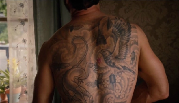 What Is Justin Therouxs Back Tattoo The Photo And Meaning Behind His Gigantic Back Tattoo